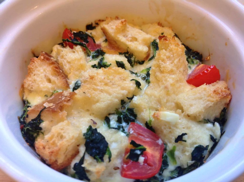 Recipe: Spinach and Feta Breakfast Strata | Nutrition Over Easy